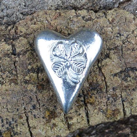 Lucky Four Leaf Clover Good Luck Pocket Token Handmade In Finest