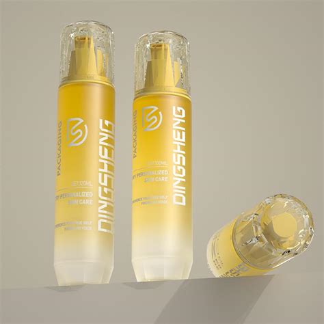 100ml 120ml 40ml Yellow Gradient Lotion Bottle Manufacturer 100ml