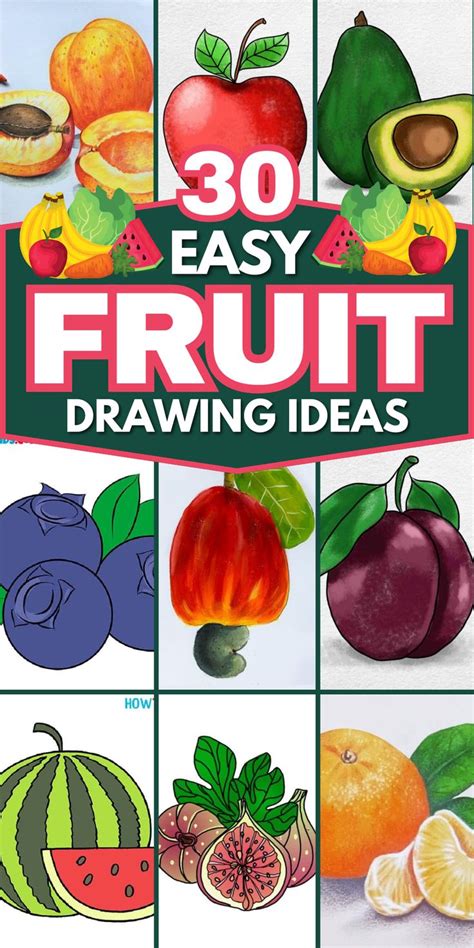 30 Easy Fruit Drawing Ideas For Beginners How To Draw Fruit Step By
