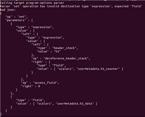 Filling Header Stack Value In The Parser · Issue 913 · P4lang