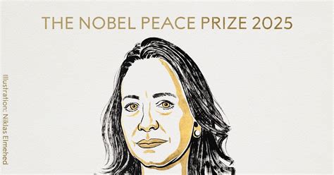 Nobel Prize In Peace 2025 அமைதிக்கான நோபல் பரிசு 2025
