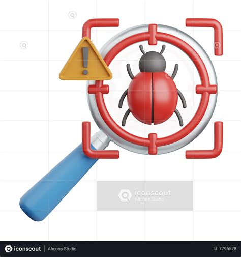 Bug Detection 3d Icon Download In Png Obj Or Blend Format