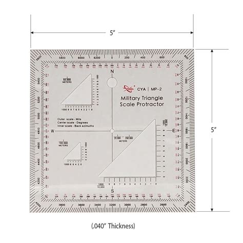 Military Map Protractor 2 Pack Set Coordinate Scales For Map Reading Coopers Bay Outdoors