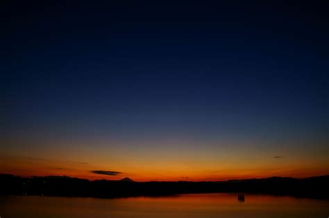 多摩湖夕景 GANREF