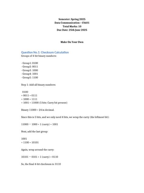 Cs601 Assignment 2 Solution By Pdf