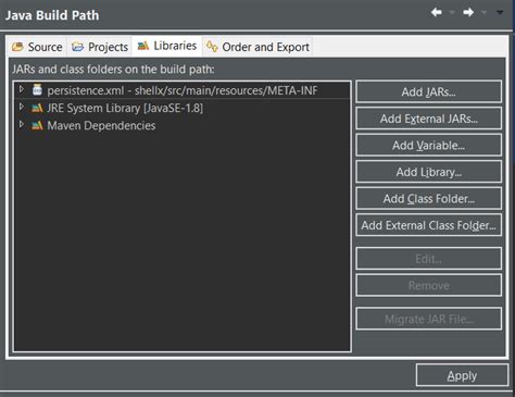 Java Hibernate Configuration File Archive For Required Library Persistence Xml Cannot Be