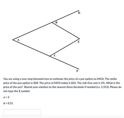 Solved You Are Using A Two Step Binomial Tree To Estimate Chegg