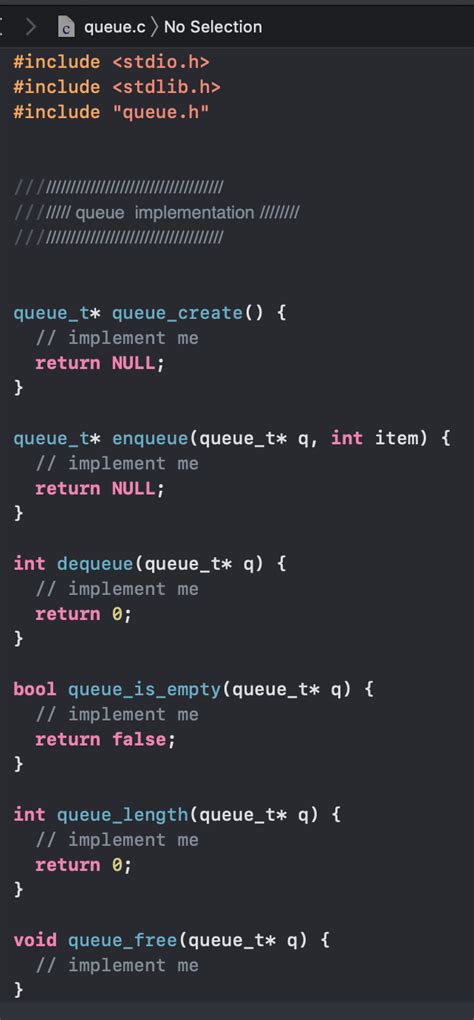 Solved Implement This Part In Queueh And Queuec In This