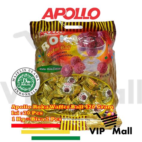 Jual Apollo Roka Choco Ball 1 Bags Isi 70 Pcs Shopee Indonesia