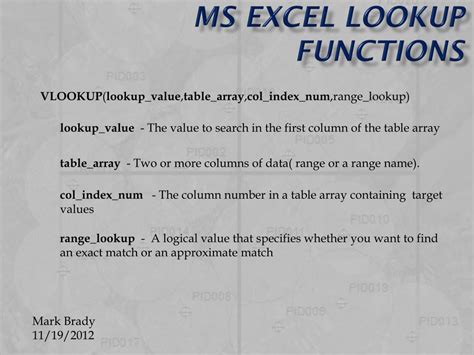 PPT MS Excel Lookup Functions PowerPoint Presentation Free Download ID 2427791