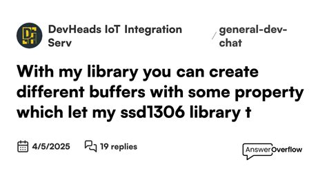 With My Library You Can Create Different Buffers With Some Property