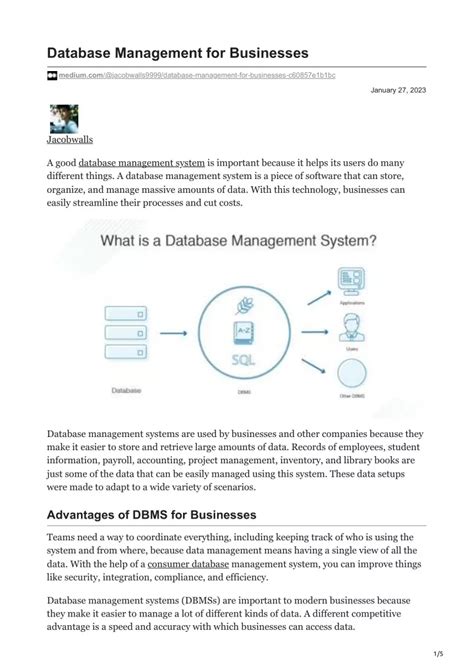 Ppt Database Management For Businesses Powerpoint Presentation Free