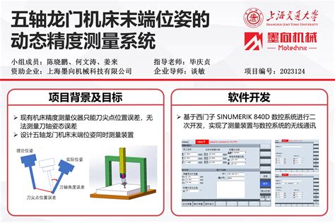 五轴龙门机床末端位姿的动态精度测量系统 校企合作毕业设计项目展