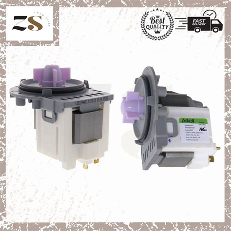 Lg Original Askoll Modm120 2 Washer Drain Pump Impeller 4 Blades