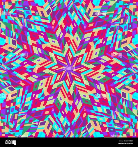 Dynamic Circular Tile Mosaic Pattern Background Abstract Colorful Vector Graphic With