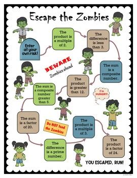 Factors Multiples Prime And Composite Numbers Game By MathCritters