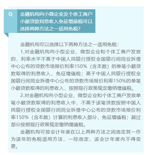 国家税务总局山东省税务局 新媒体 金融机构向小微企业及个体工商户小额贷款利息收入免征增值税可以选择两种方法之一适用免税？