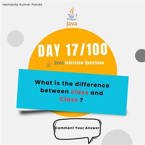 Hemanta Kumar Panda On Linkedin 100daysofjavainterview Java Codinginterview Oops Programming