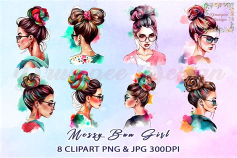 How To Draw A Girl With A Messy Bun