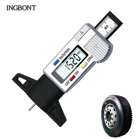 Ingbont 20mm Tire Wear Detection Car Tyre Tire Tread Thickness Gauges