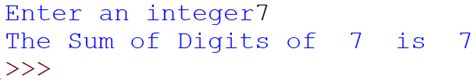 Python Program Print The Sum Of Digits Codicaly
