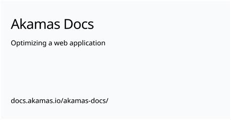 Optimizing A Web Application Akamas Docs