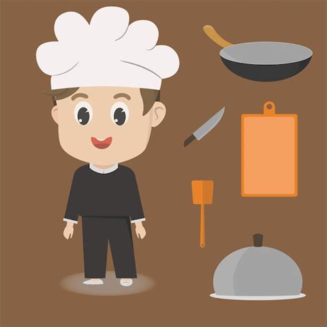Premium Vector Chibi Chef