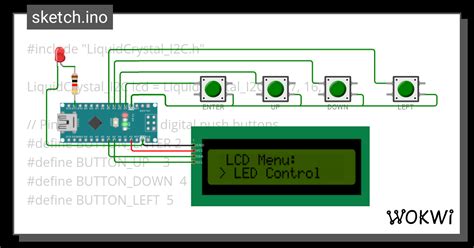 Lcdmenucustom Wokwi Esp32 Stm32 Arduino Simulator