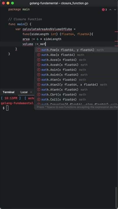 Golang Fundamental Mastering The Power Of Closure Functions Youtube
