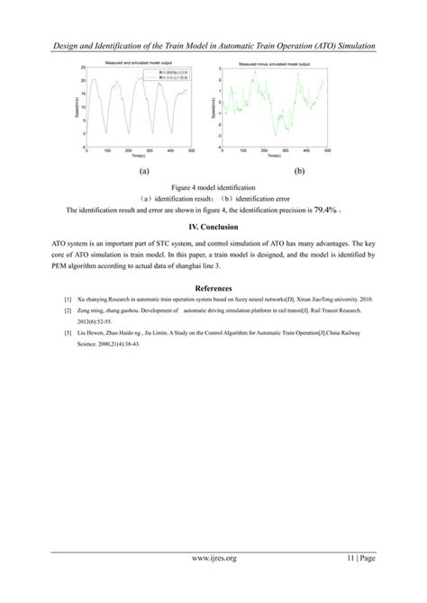 Design And Identification Of The Train Model In Automatic Train Operation Ato Simulation