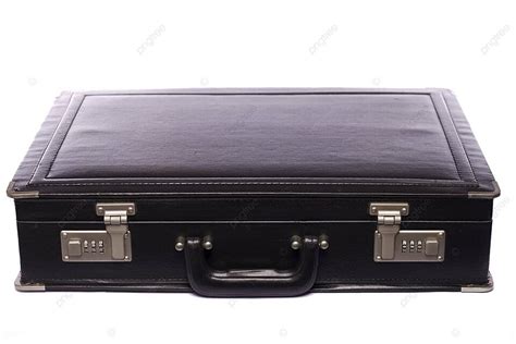 Hard Black Business Briefcase Handle Portable Object Photo Background