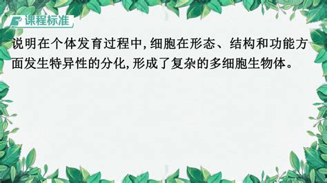 浙科版（2019）生物必修一 第四章第二节 细胞通过分化产生不同类型的细胞课件（共33张ppt） 21世纪教育网