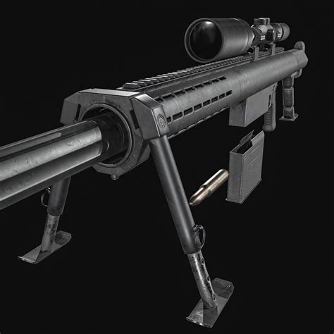 3d Model Anzio 20mm Sniper Rifle Vr Ar Low Poly Cgtrader