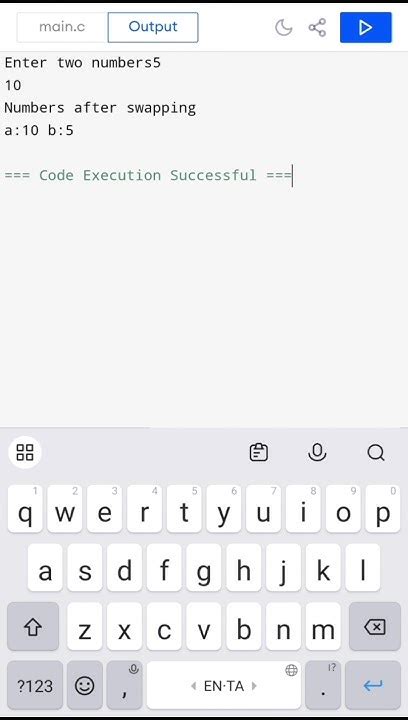 Program To Swap Two Numbers C Programming Learnfromtoday Youtube
