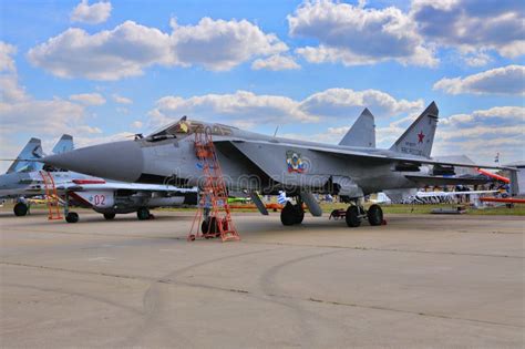 Moscow Russia Aug 2015 Interceptor Aircraft Mig 31 Foxhound