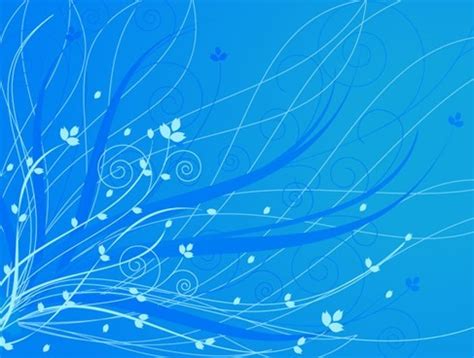 Floral Blue Abstract Vector For Free Download Freeimages