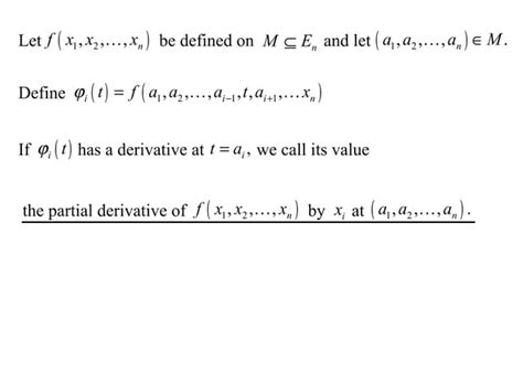 Partial Derivative1 Ppt Physics Science