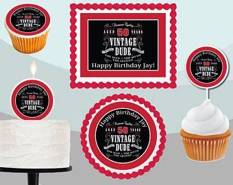 Vintage Dude 40th Milestone Edible Cake Topper Image Vintage Dude