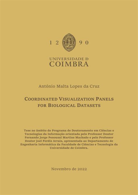 Pdf Coordinated Visualization Panels For Biological Datasets