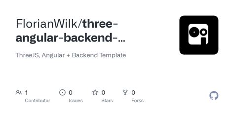 Github Florianwilkthree Angular Backend Template Threejs Angular