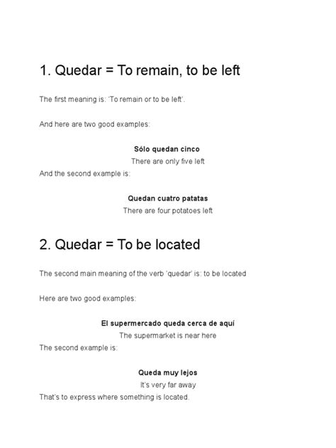 Quedarse In English Conjugation Online Website Brunofuga Adv Br