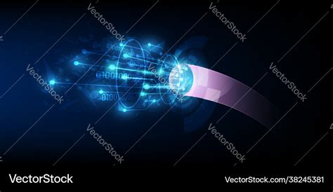 Connection Line On Networking Telecommunication Vector Image
