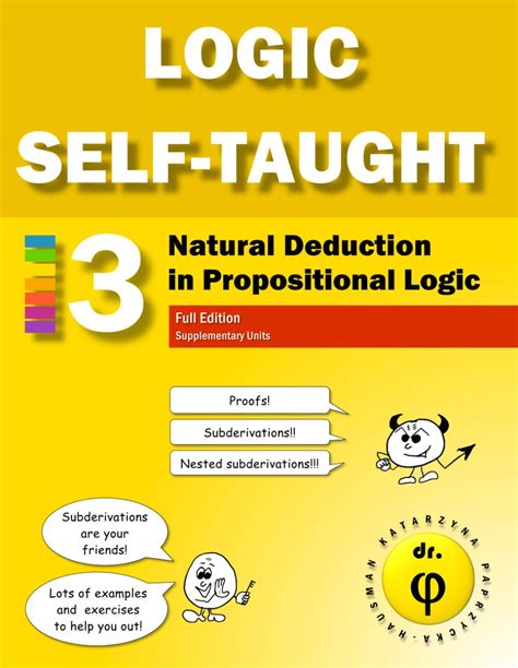 Natural Deduction In Propositional Logic Workbook 3 Logic Self Taught Workbooks