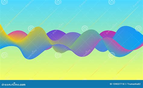 Vibrant Waves Of Blue And Pink Light Flow In A Dynamic Abstract Pattern Stock Image