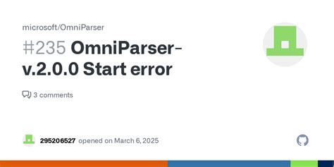 Omniparser V 2 0 0 Start Error · Issue 235 · Microsoft Omniparser · Github