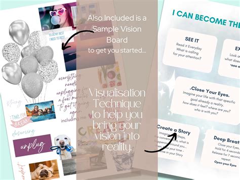 Vision Board Kit Selfcare Vision Board Printable Law Of Attraction