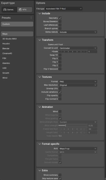 Cant Export A Simple Fbx Into Maya From Speedtree Speedtree Unity Discussions