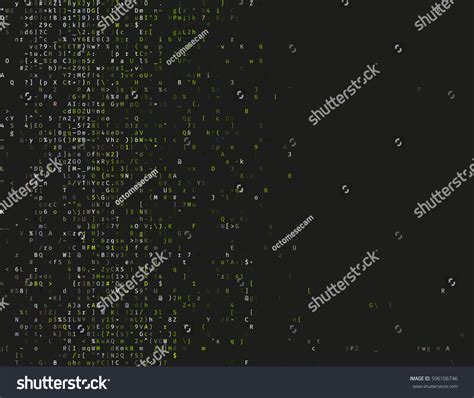 Corrupted Source Code Modern Vector Illustration Vector De Stock