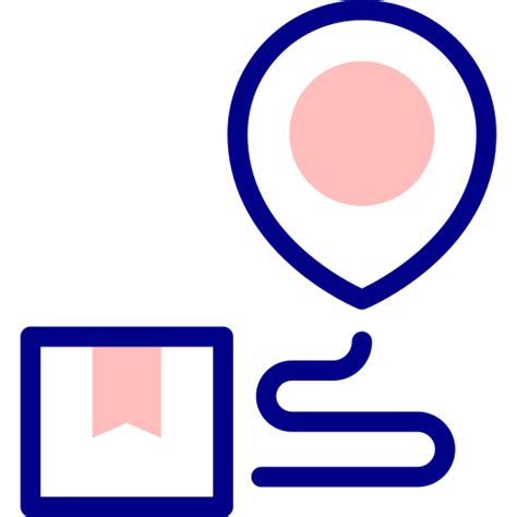 Location Pin Detailed Mixed Lineal Color Icon