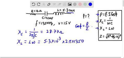 Solved A 16 Î© Resistor A 4 1 Î¼f Capacitor And A 5 3 Mh Inductor